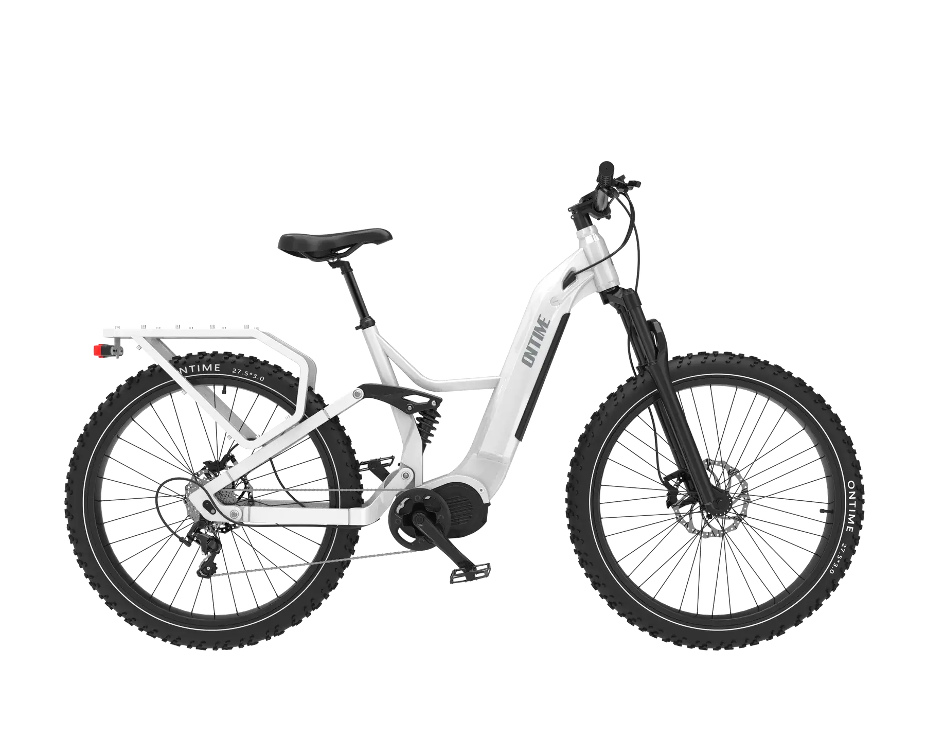 PHANTOM 750W Mid-Drive Motor Mountain Electric Bike (Rear Rack Version ...